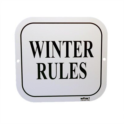 Carts On Path/Winter Rules Sign | Wittek Golf
